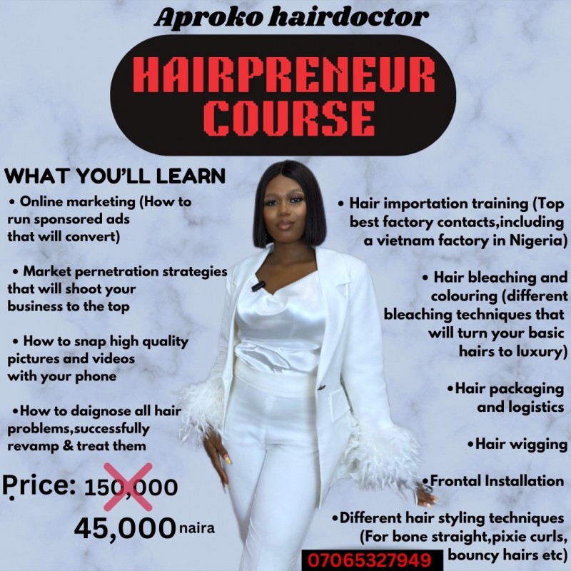 Aproko hairdoctor on Selar