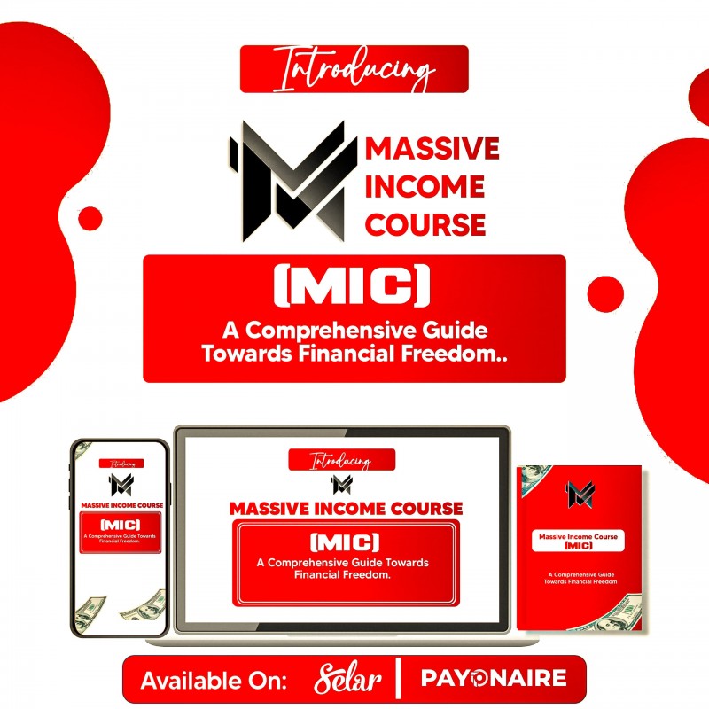 MASSIVE INCOME COURSE on Selar