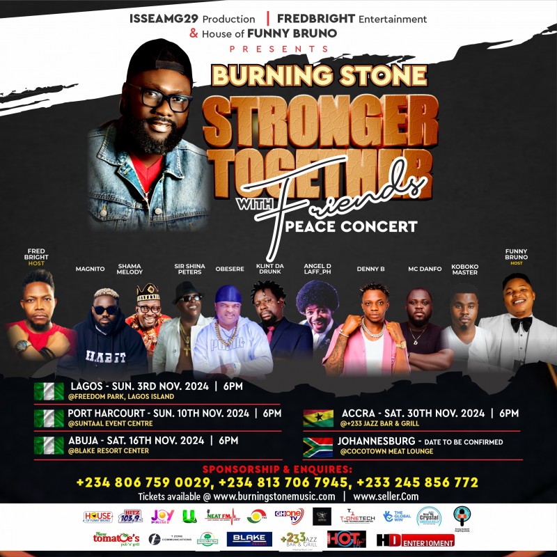 Burning Stone - Stronger Together Tour Tickets on Selar