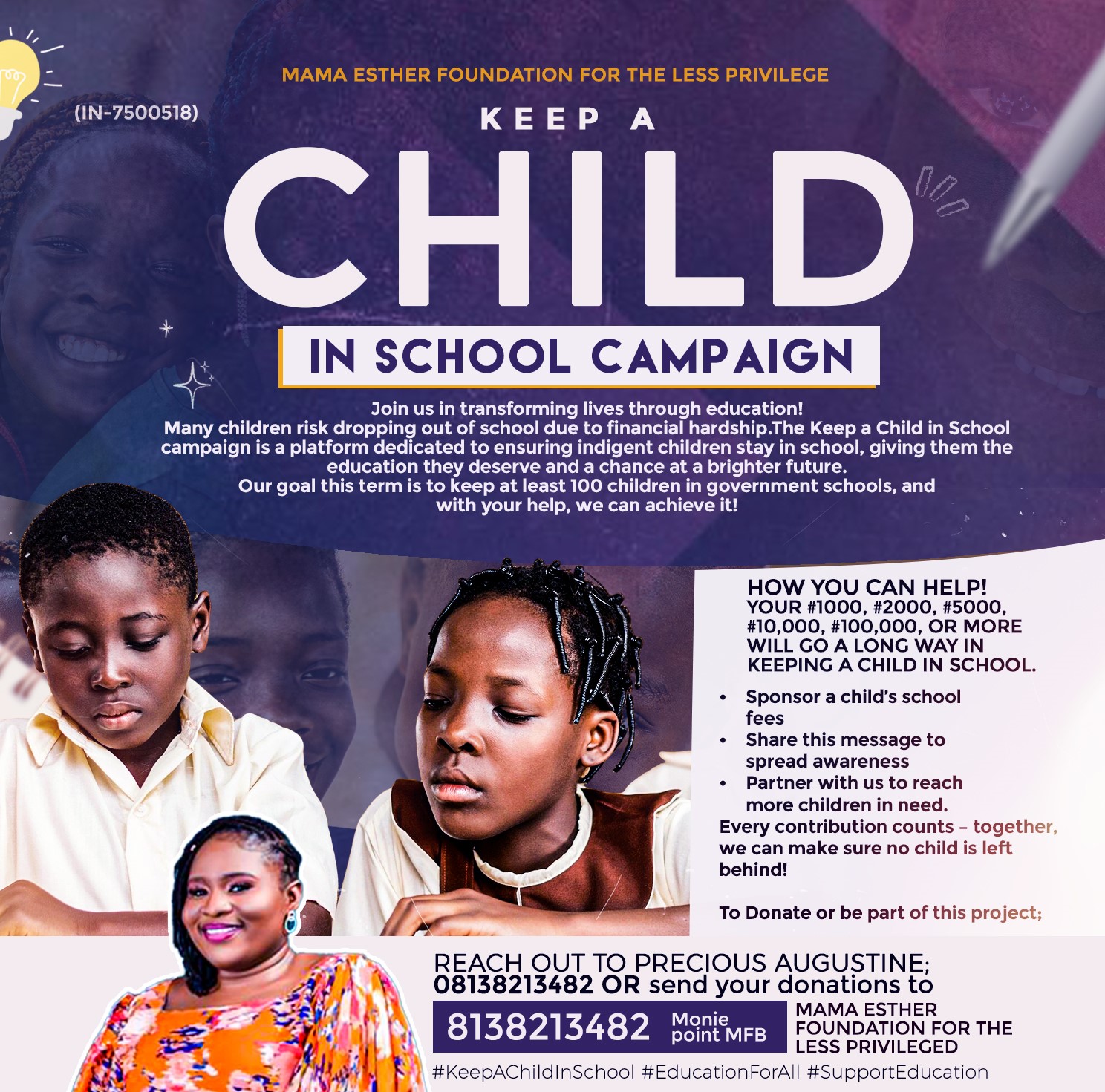 Show Love to Keep a child in school Initiative on Selar - Selar
