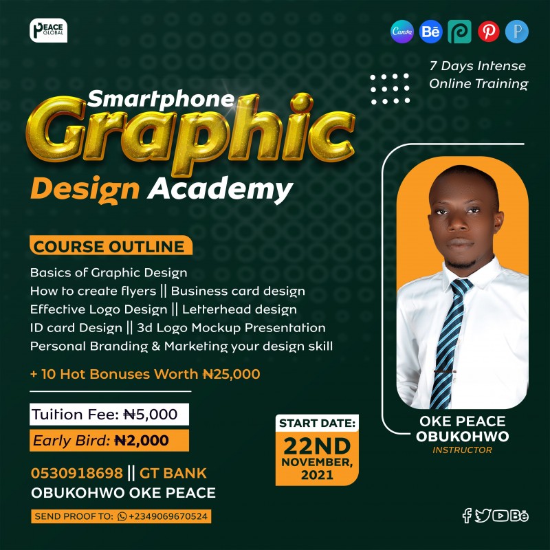 Get SMARTPHONE GRAPHIC DESIGN ACADEMY by on Selar