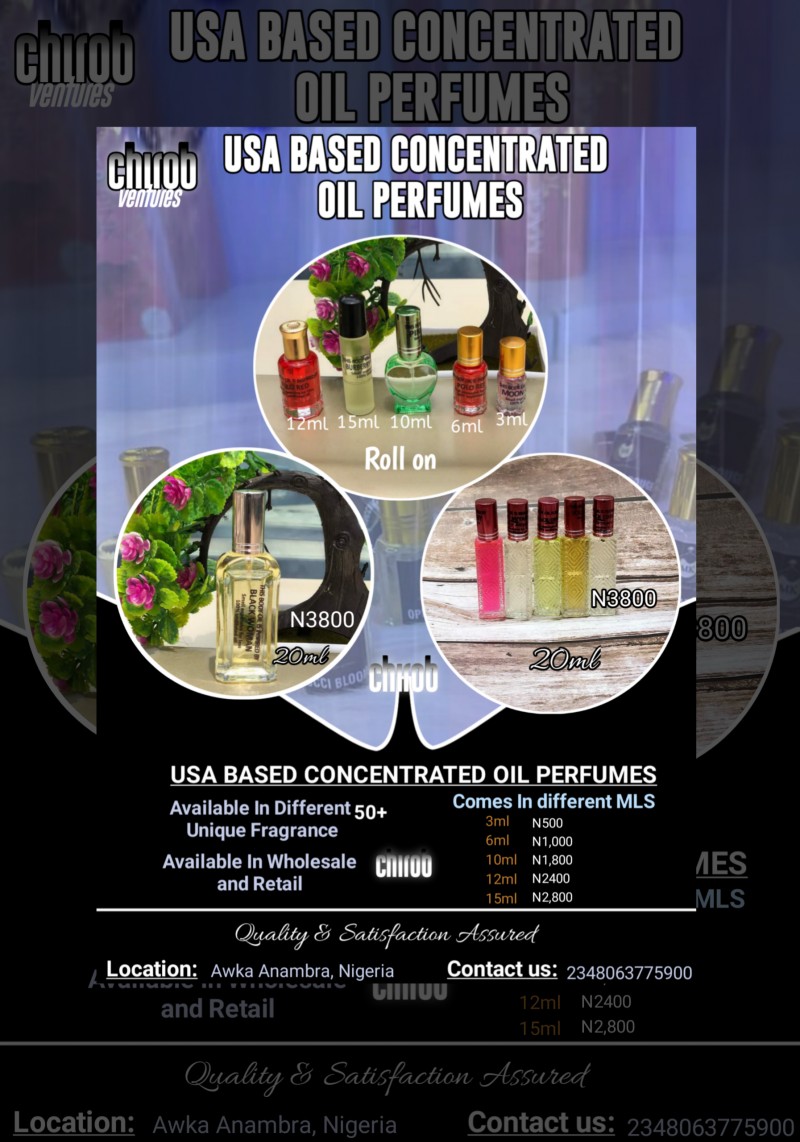 Buy UNDILUTED OIL PERFUME by Obioma Irene Chinazo on Selar