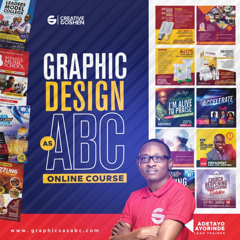 Buy GRAPHICS AS ABC ONLINE COURSE by CREATIVEGOSHEN SKILLS ACADEMY on Selar