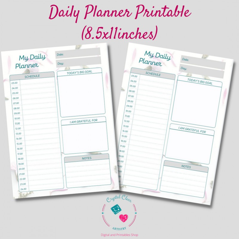 Buy Daily Planner Task Planner Productivity Tracker Daily Journal 1 ...