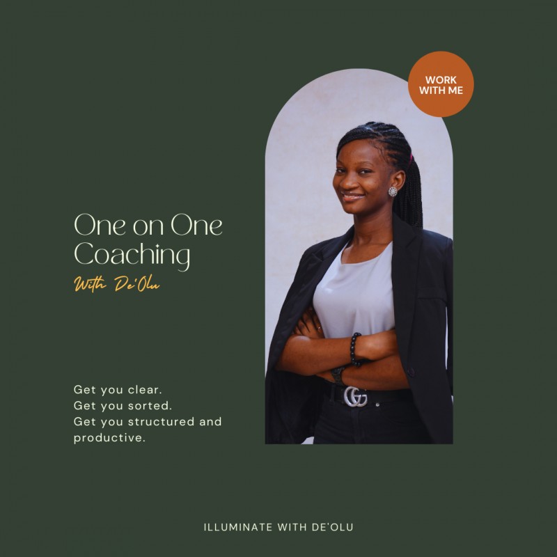 Buy Illuminate Coaching with De'Olu (1:1 Coaching) by Deborah Olugbade on Selar
