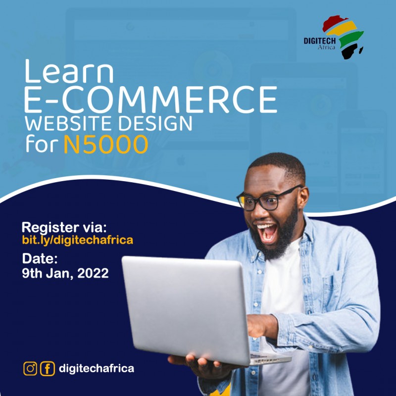 Buy LEARN E-COMMERCE WEBSITE DESIGN by Digitech Africa on Selar