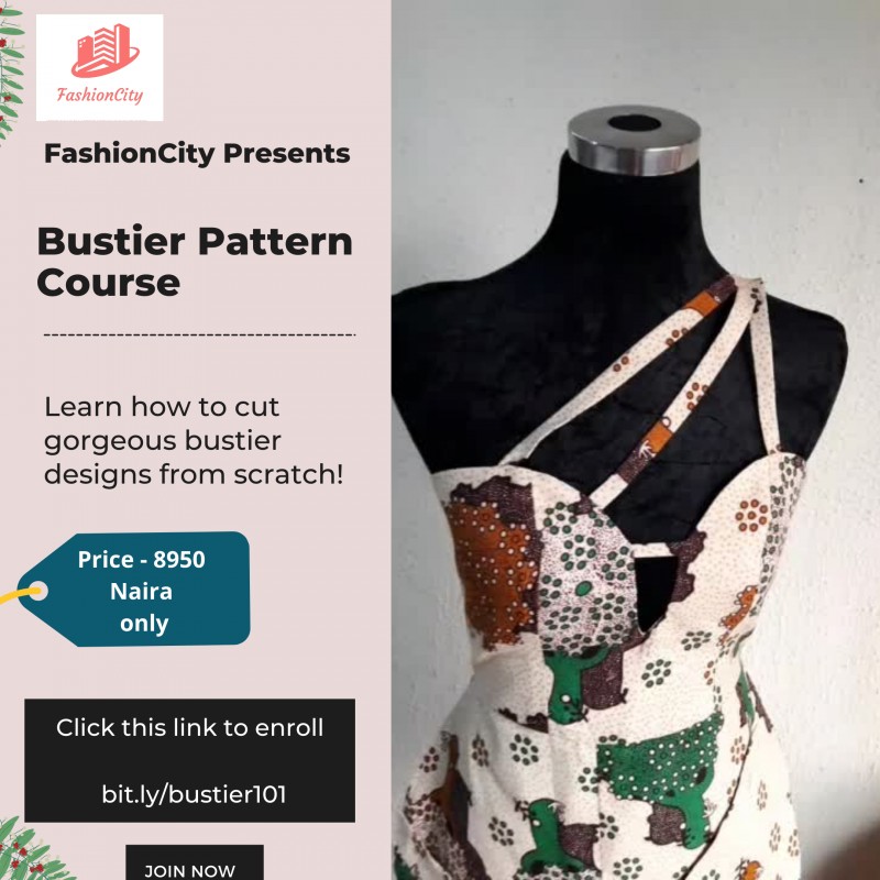 Buy Making Bustier Pattern by FashionCity Education Services on Selar