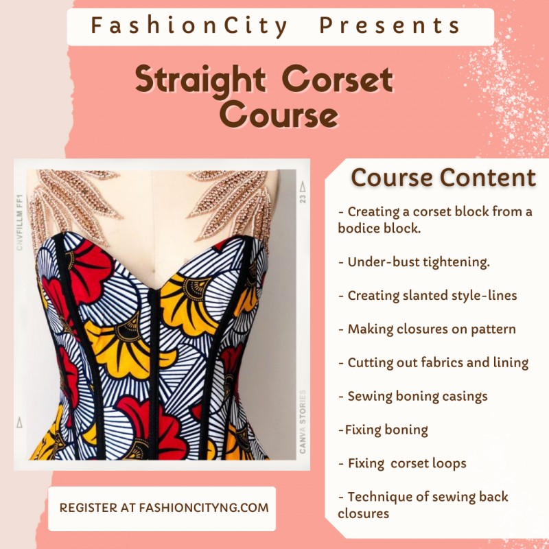 Buy Straight Corset Course by FashionCity Education Services on Selar