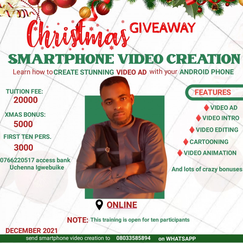 Buy Smartphone video creation by Uchenna Igwebuike on Selar