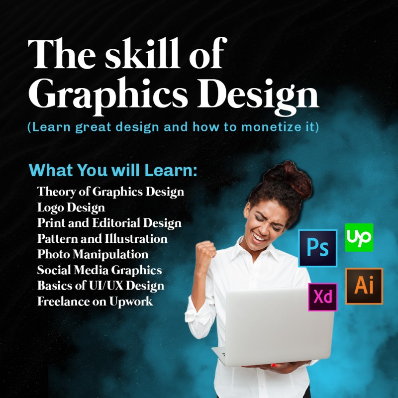 Buy The skills of graphics design and how to monetize it by Azeez ...