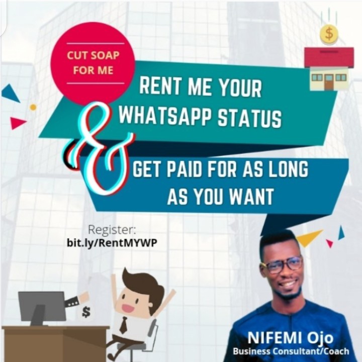 Buy Rent me your WhatsApp status and get paid for it by Damilare ajani ...