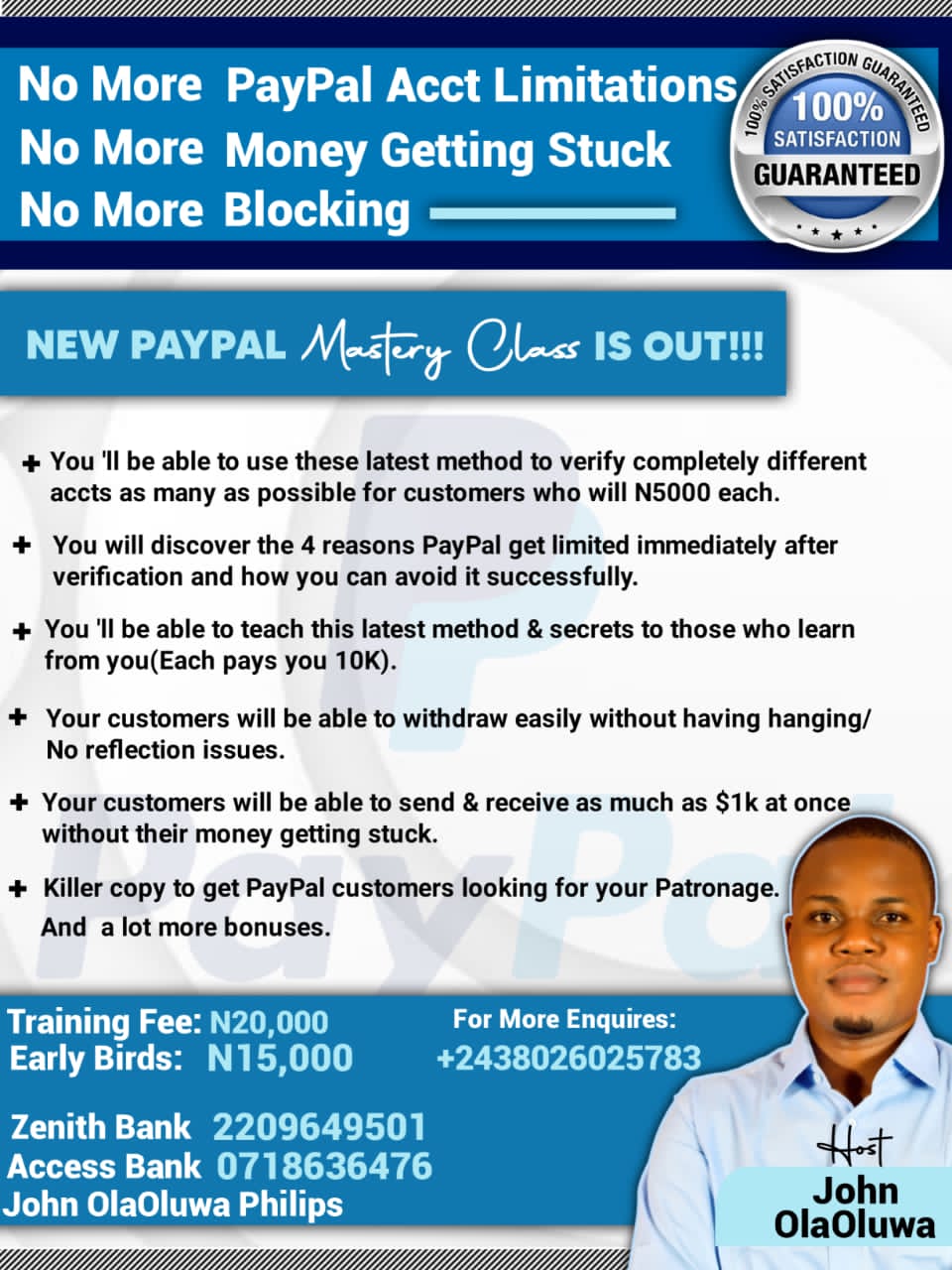 Buy Paypal/Arbitrage To Millions by Olaoluwa john on Selar