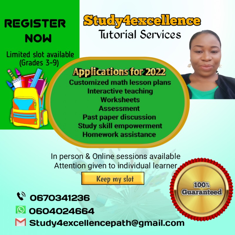 Subscribe In-person math or science class by Study4excellence tutorial services on Selar.co