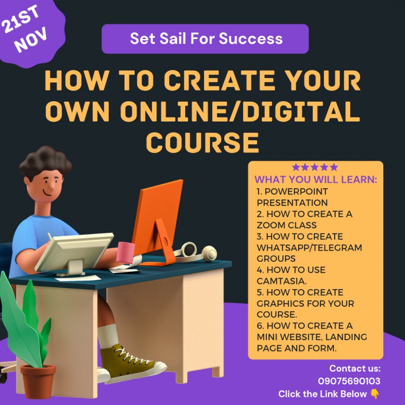 Buy How to Create your own Digital/Online Course by Alex Milne on Selar