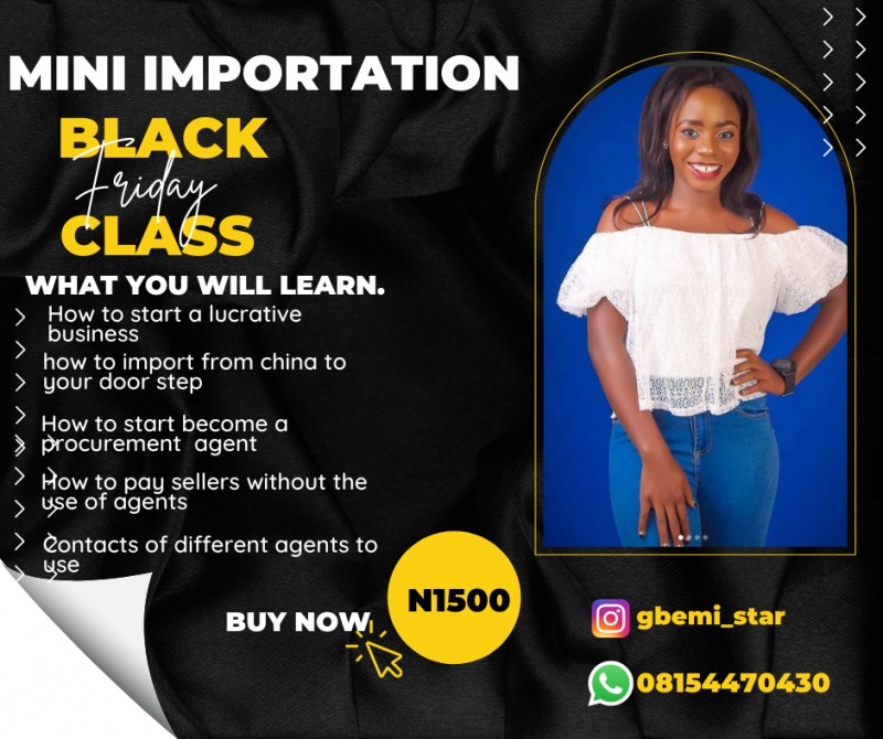 Buy Mini Importation Class by Gbemi James on Selar