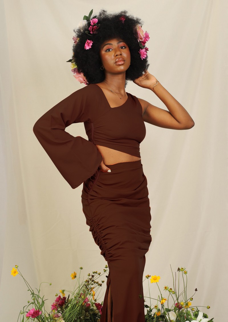 Buy Alani Set (brown) by IWADÉ on Selar