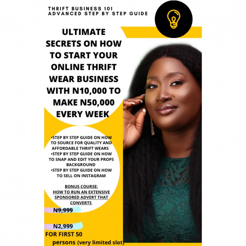 Buy Ultimate secrets on how to start your online thrift wear business ...