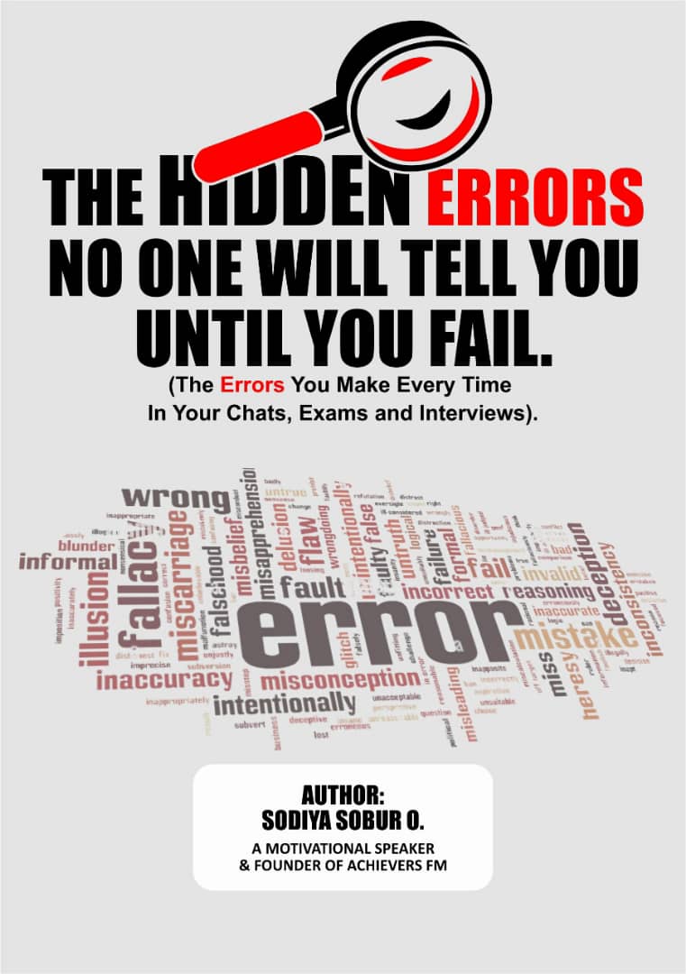 Get THE HIDDEN ERRORS NO ONE WILL TELL YOU UNTIL YOU FAIL (Errors You make everytime in your ...