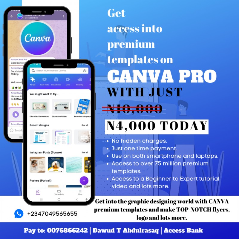 Buy Design like a PRO with CANVA PRO by Armor Concept on Selar