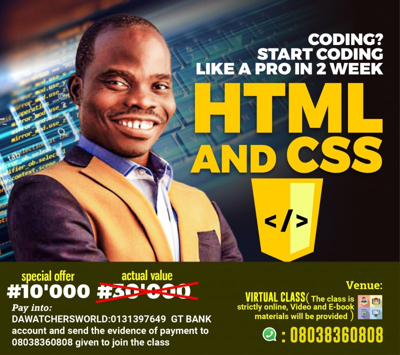 Buy HTML $ CSS COURSE by Akinwumi Bamidele on Selar
