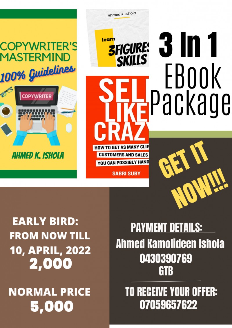 Buy Copywriter Mindset (EBook) by Ahmed Kamolideen Ishola on Selar