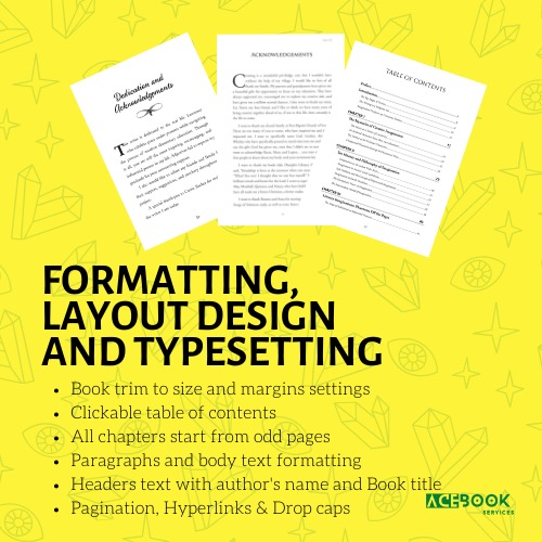 Buy FORMATTING,LAYOUT DESIGN AND TYPESETTING by Acebook Services on Selar