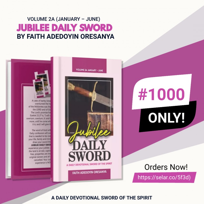 Buy JUBILEE DAILY SWORD (A DAILY DEVOTIONAL SWORD OF THE SPIRIT) VOLUME ...