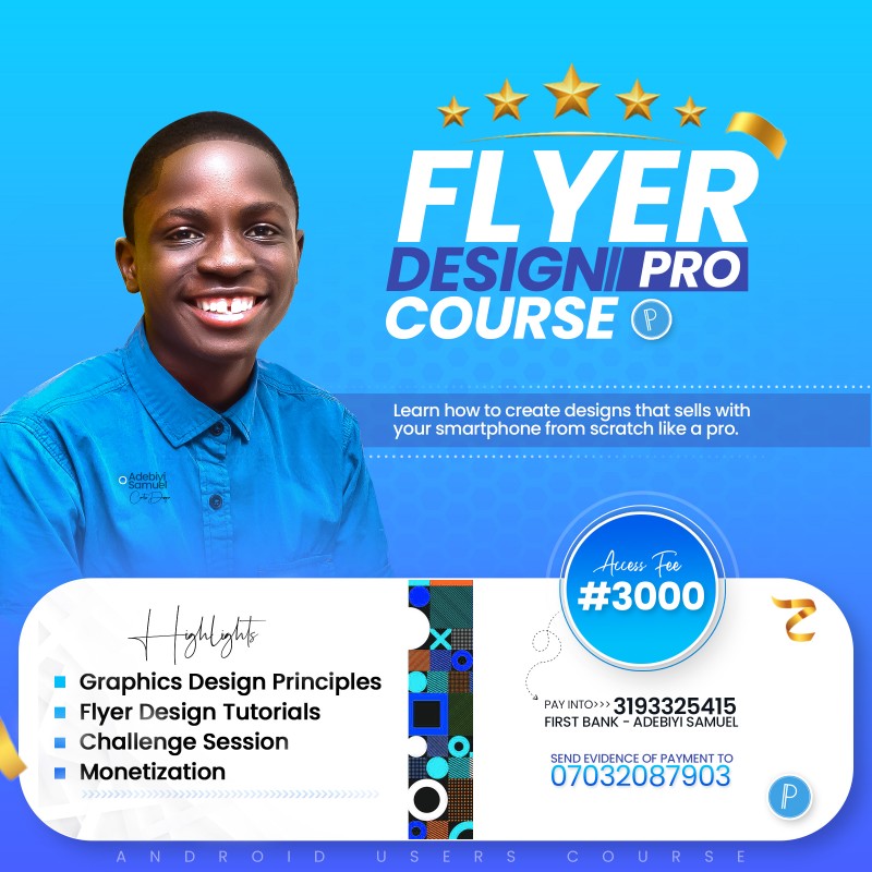 Buy Flyer Design Pro Course by Adebiyi Samuel on Selar