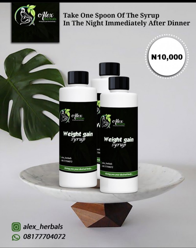Buy Weight gain syrup by Alex herbals on Selar