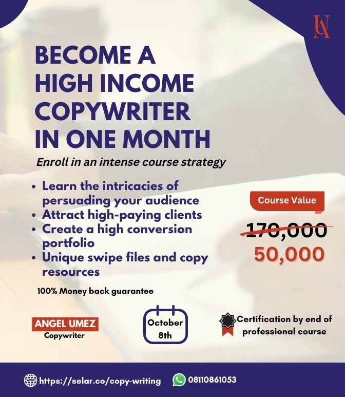 Buy The High-income Copywriting Program by Angel Umez on Selar