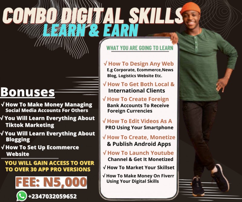 Buy TOP DIGITAL SKILLS TO LEARN AND EARN by Aristocrat Consulting on Selar