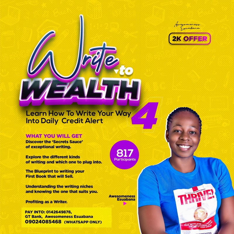 Buy Write to Wealth by Awesomeness Esuabana on Selar