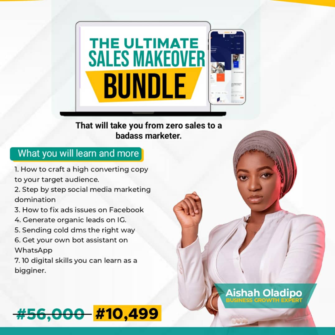 Buy Ultimate Sales Makeover Bundle by Aishah Oladipo on Selar