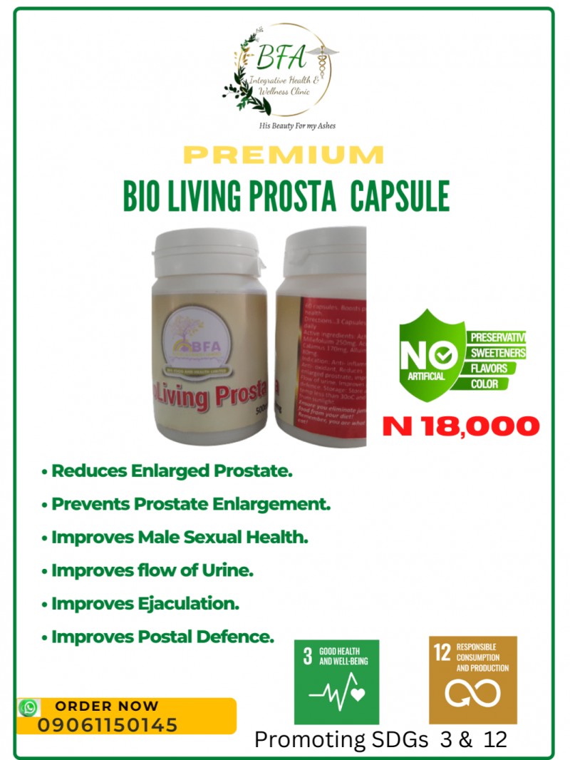 Buy BIO LIVING PROSTA CAPSULE 500MG by BFA Integrative Health on Selar