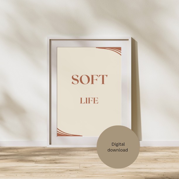 Buy Soft life wall art by Baddies prints on Selar