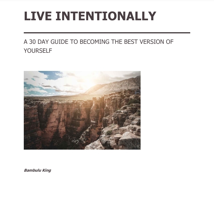 Buy LIVE INTENTIONALLY: A 30 DAY GUIDE TO BECOMING THE BEST VERSION OF ...