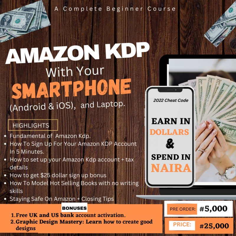 Buy AMAZONKDP WITH SMARTPHONE by Ebunoluwa olasunkanmi on Selar