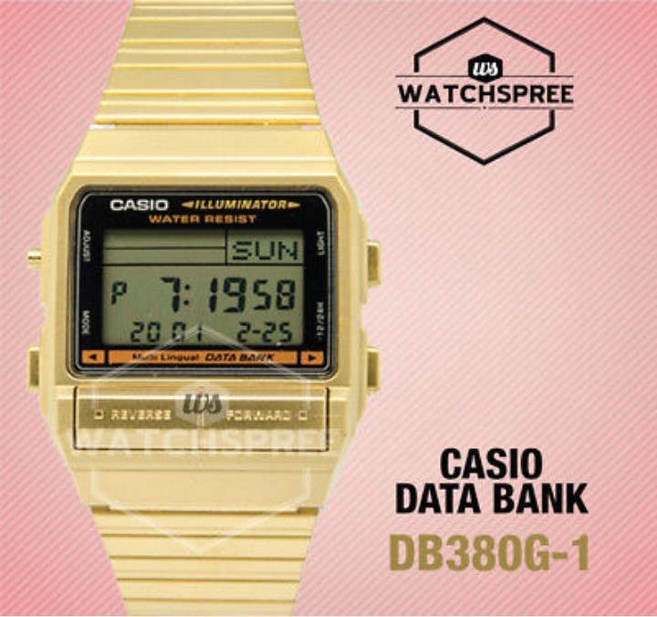 Buy Casio Data Bank Watch DB380G-1D by Tumisang Moloele on Selar