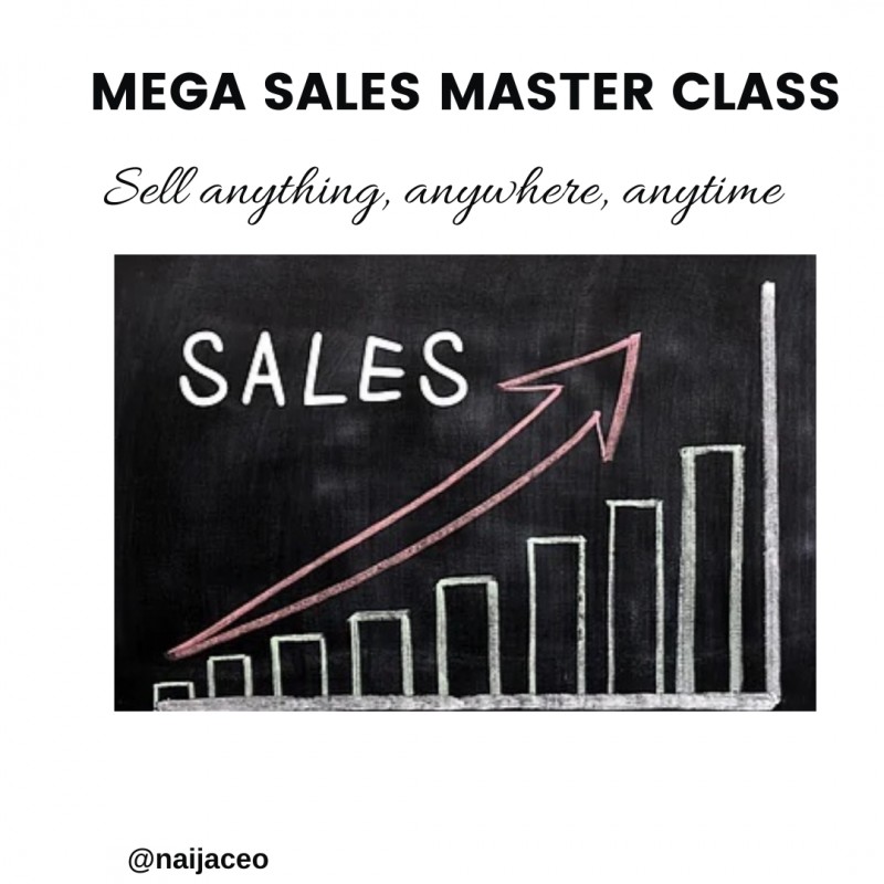 Buy MEGA SALES MASTER CLASS by Juddys bold corner on Selar