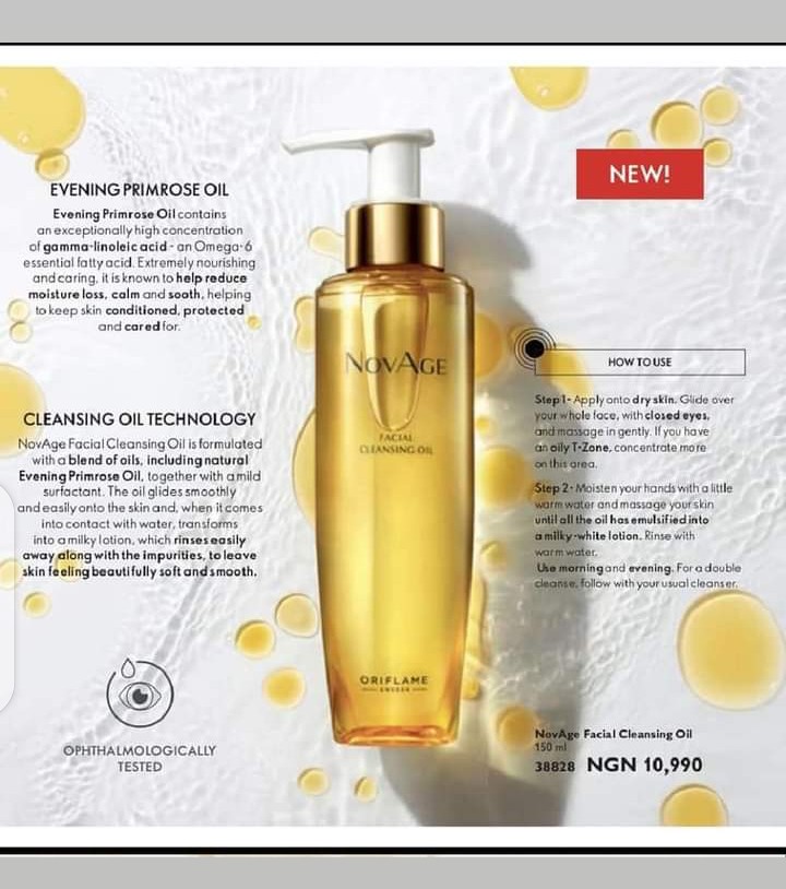 Buy NovAge Facial Cleansing Oil by Adeniyi Boluwatife Mercy on Selar