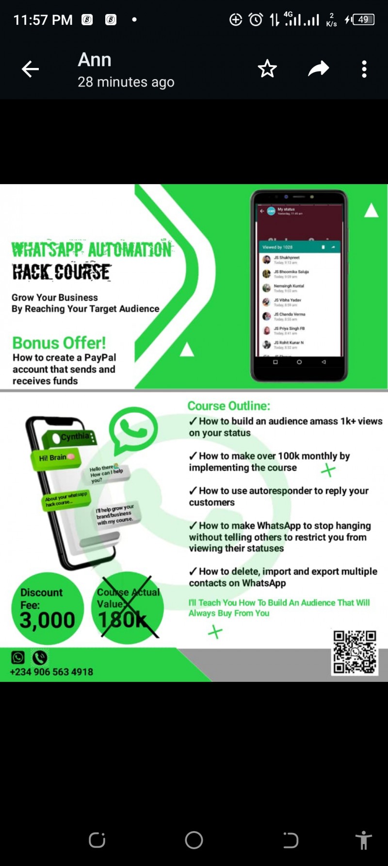Buy WhatsApp Automation Hack Course by Victor EKeja on Selar