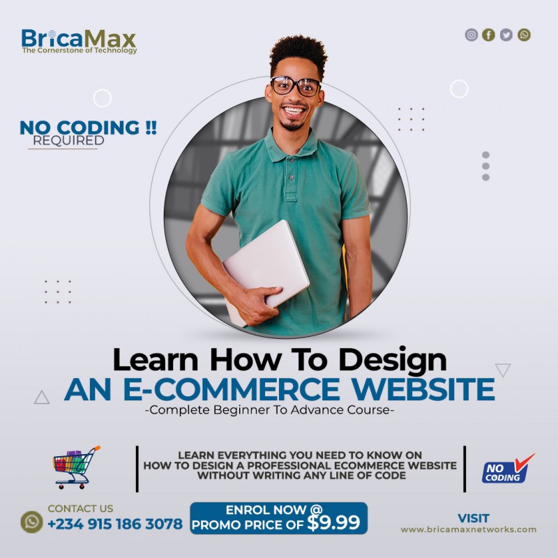 Buy Ecommerce Master class by Bricamax Networks on Selar