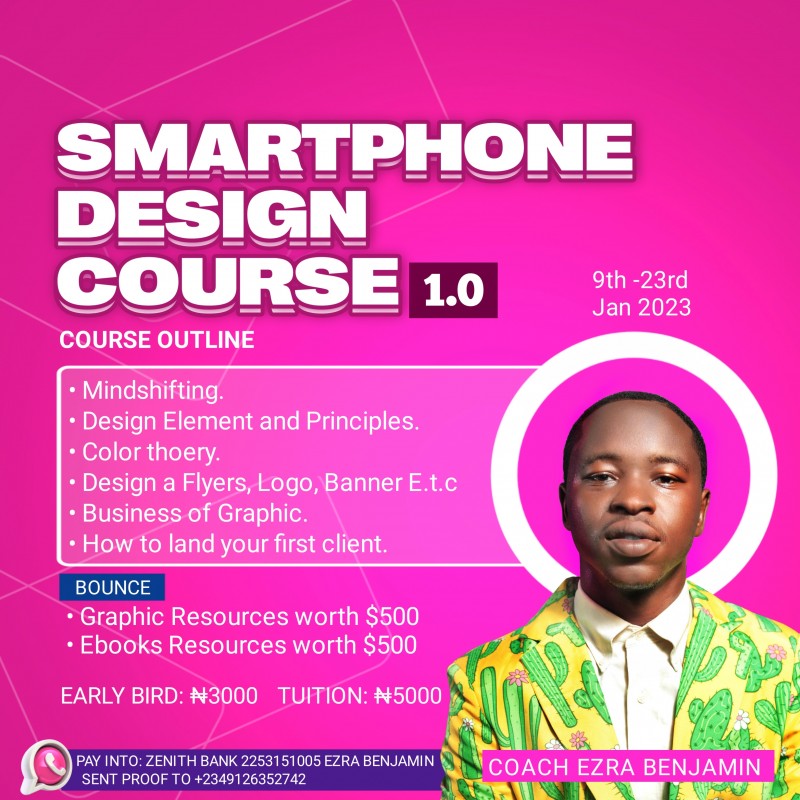 Buy SMARTPHONE DESIGN MASTER CLASS by ezra Benjamin on Selar