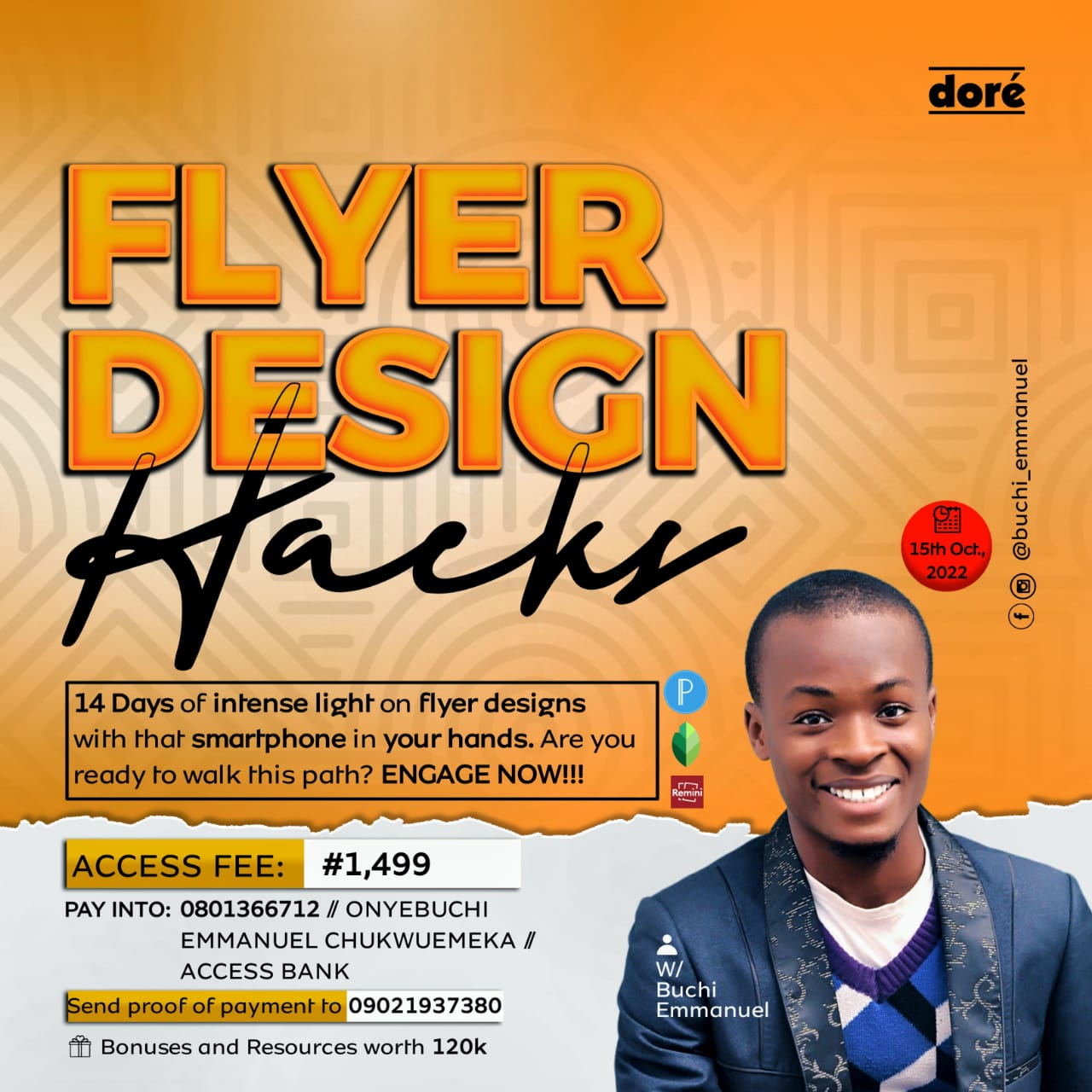 Buy FLYER DESIGN HACK by Buchi Emmanuel on Selar