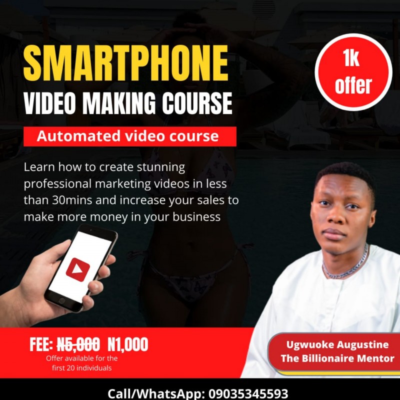 Buy Marketing video creation course by Ugwuoke Augustine on Selar