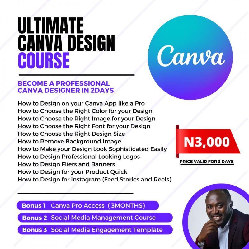Buy Ultimate Canva Design Course by Ikwuemesi okechukwu on Selar