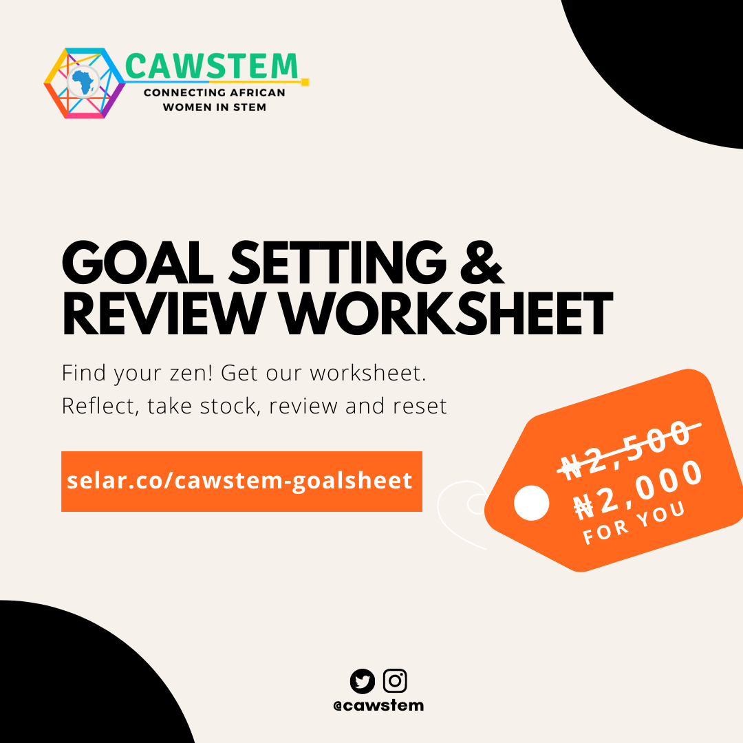 Buy Goal Setting Worksheet by CAWSTEM by CAWSTEM Team on Selar