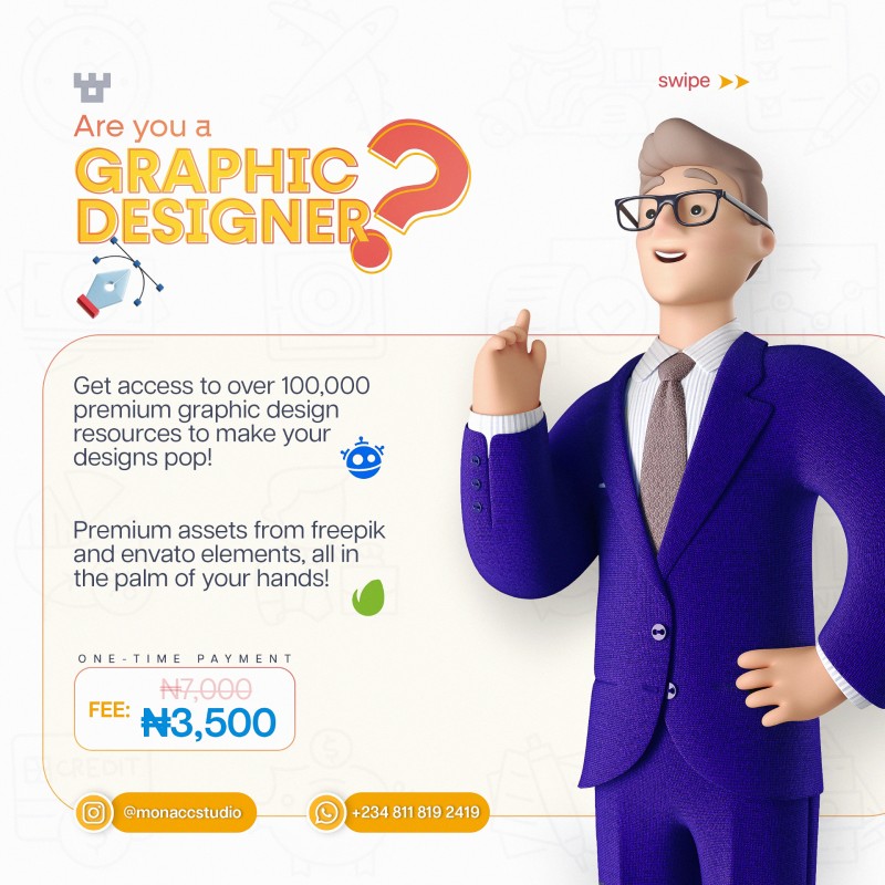 Buy Premium Graphic Design Assets by Monacc Studio on Selar