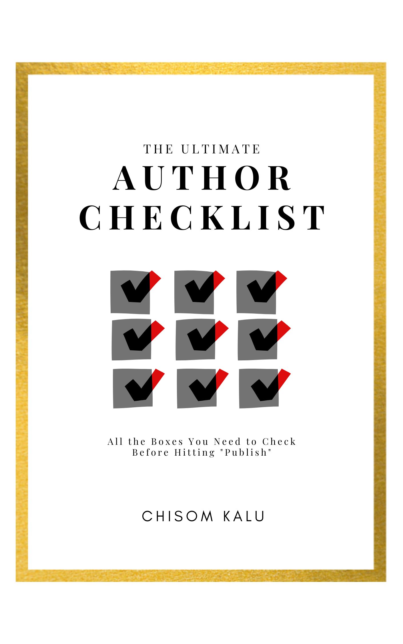 Buy The Ultimate Author Checklist by Chisom Kalu on Selar.co