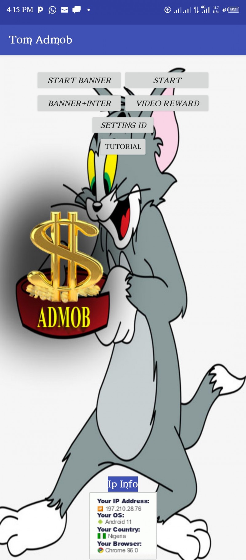 Buy Tom app for admob earners by Olujoka Hope on Selar